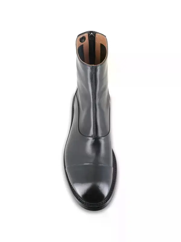 ALBERTO FASCIANI Leather Zip Boots