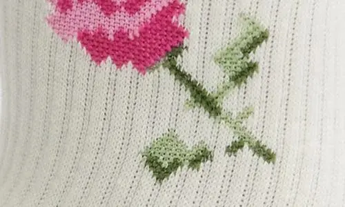 STEMS Rose Grippy Crew Socks