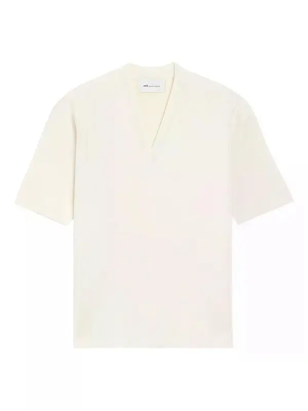 AMI Paris V-neck Wool Blend Sweater