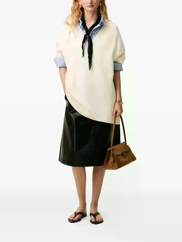 AMI Paris V-neck Wool Blend Sweater