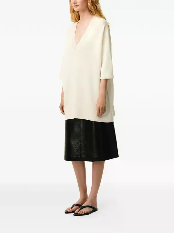 AMI Paris V-neck Wool Blend Sweater