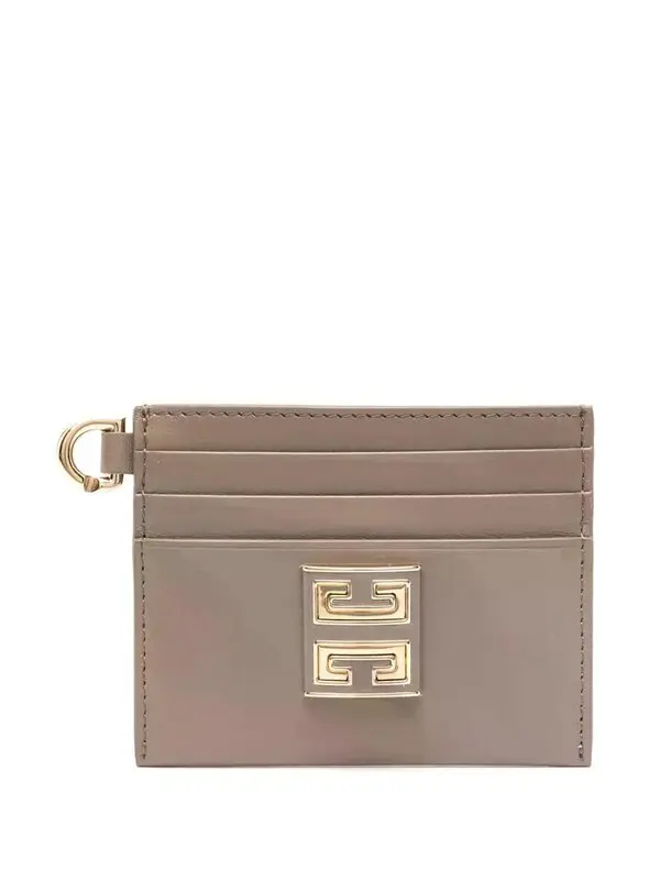 Givenchy 4g Leather Card Holder - Brown