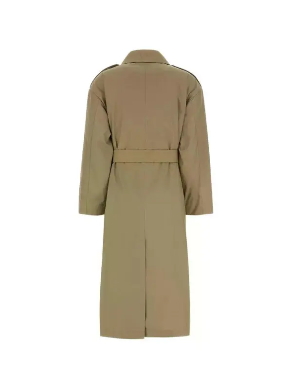 Max Mara Charme Belted Cotton Trench Coat - Neutrals