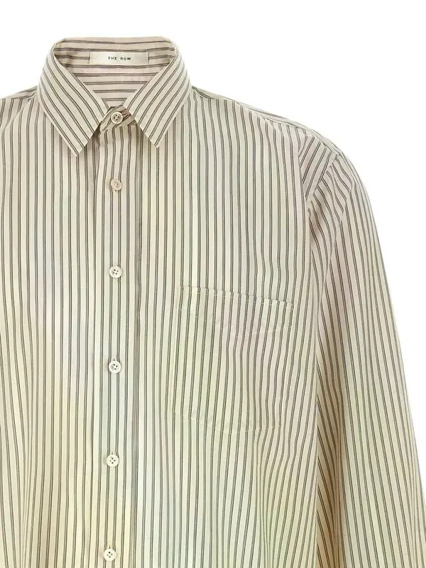 THE ROW Kardiff Striped Cotton Shirt - Neutrals