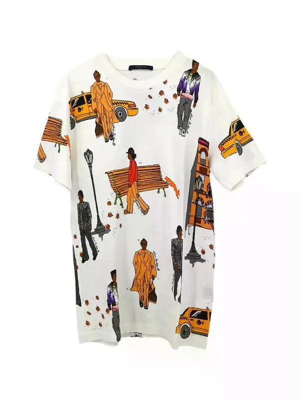 LOUIS VUITTON 2019 Graphic-print T-shirt - White