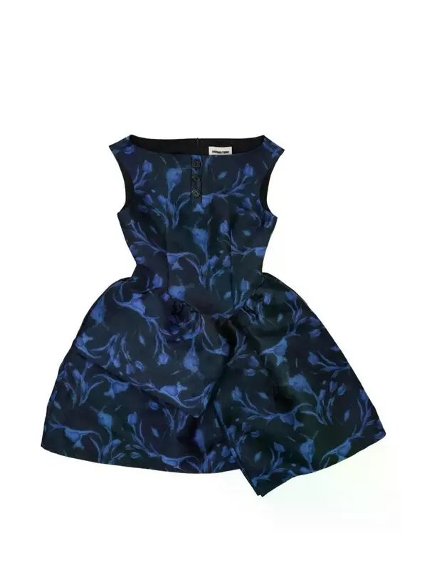 SHUSHU/TONG Asymmetric Paneled Short Dress