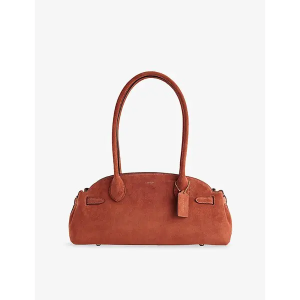 COACH Empire 34 Suede Shoulder Bag