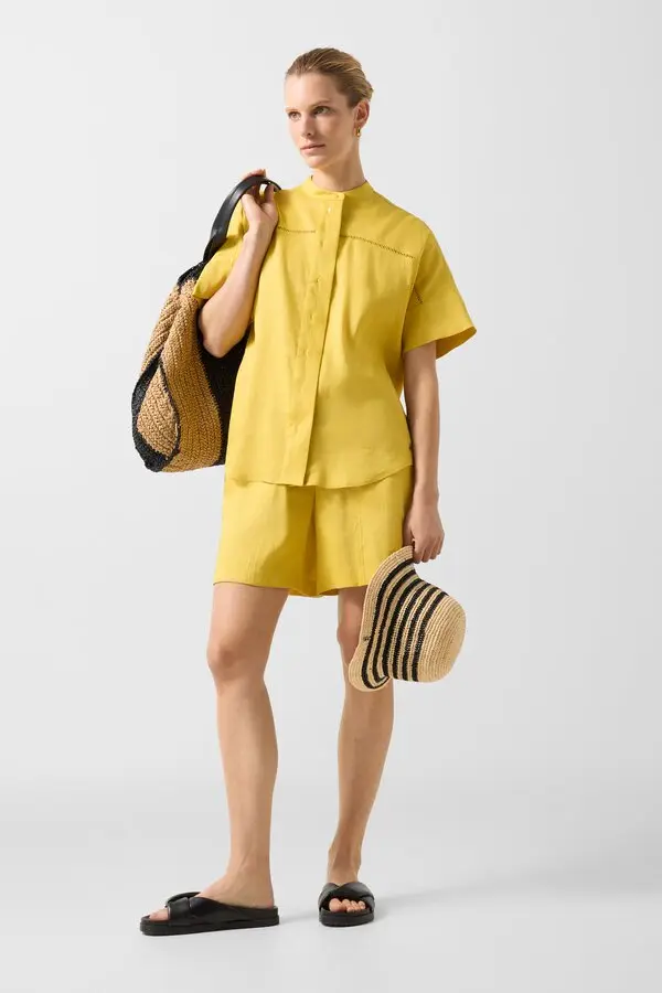 Bogner Cheryl Linen Blend Blouse