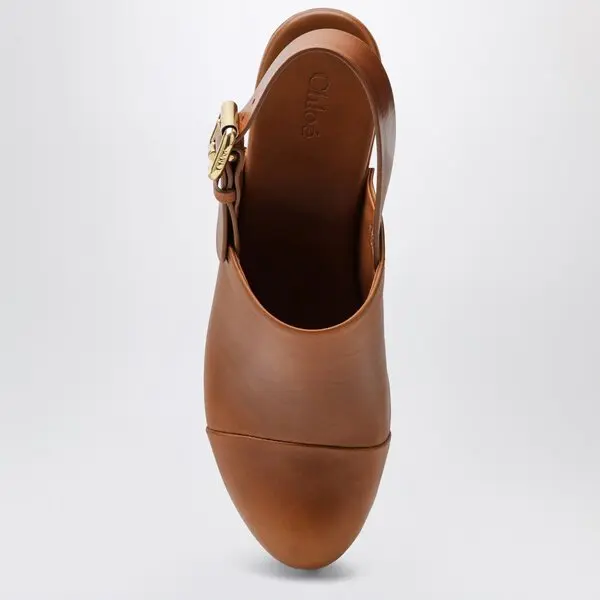 Chloé Jeannette Clogs With Studs - Brown