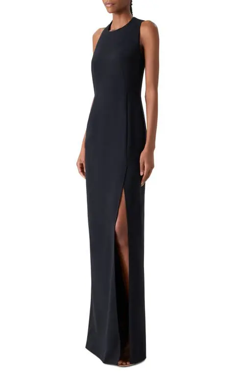 Akris Orbit Cutout Wool Blend Gown
