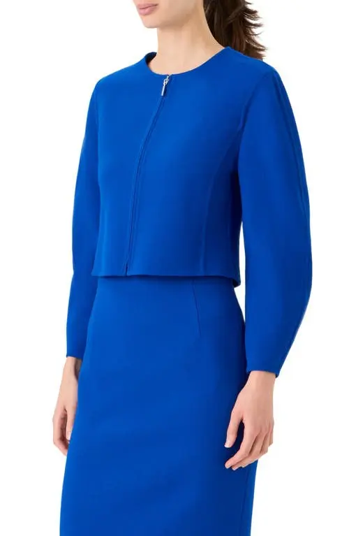 Akris Harriet Crop Wool-blend Jacket