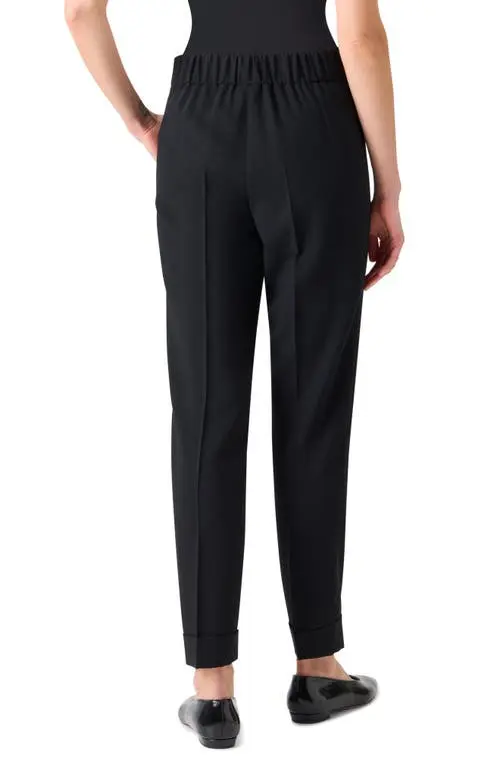 Akris Virgin Wool Blend Tapered Leg Pants