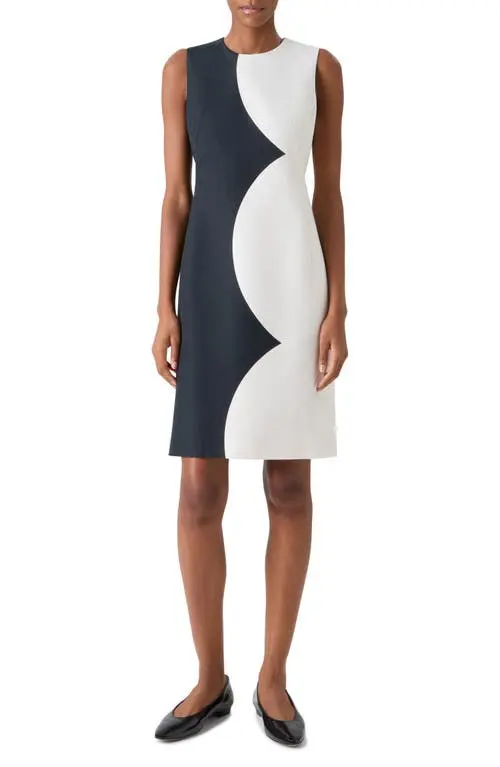 Akris Cloud Cotton & Silk Blend Sheath Dress