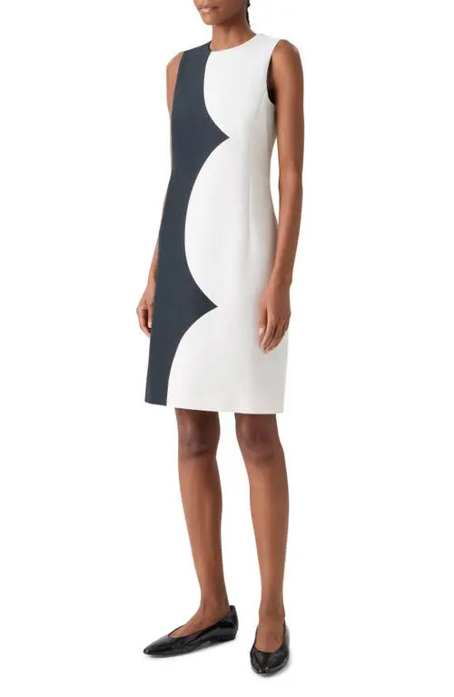 Akris Cloud Cotton & Silk Blend Sheath Dress