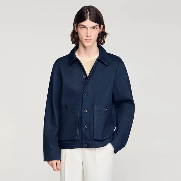 Sandro Denim Worker Jacket