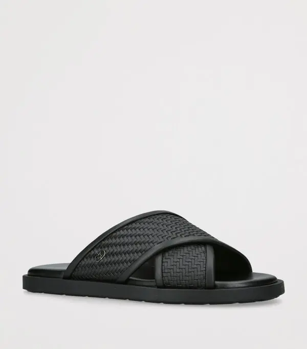FERRAGAMO Leather Brise 2 Sandals - Black