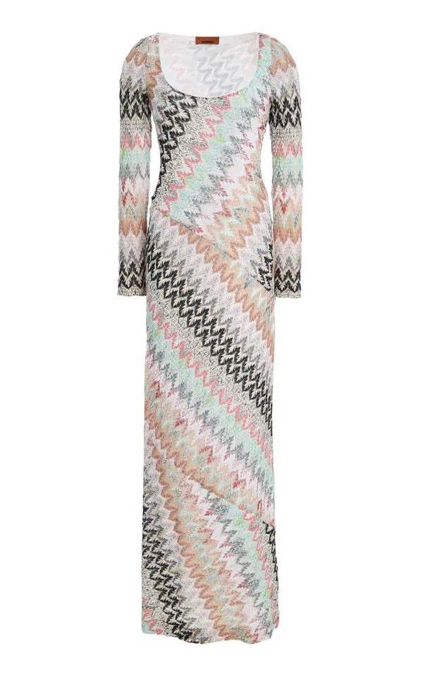 Missoni Metallic Knit Maxi Dress - Multi