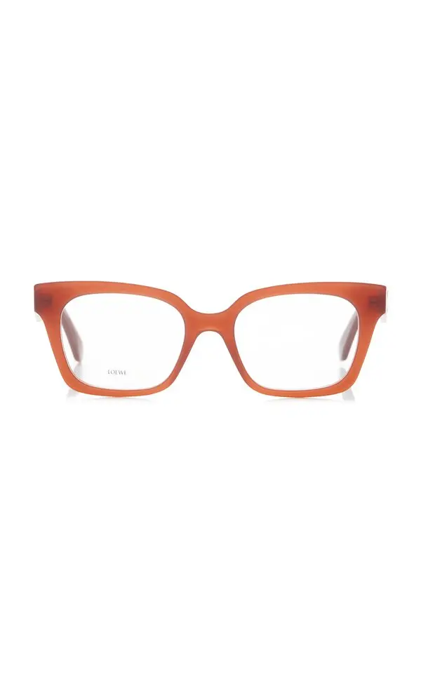 Loewe Square-frame Acetate Glasses - Pink