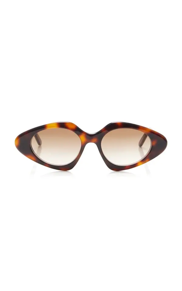 Loewe Triangle Slim Acetate Sunglasses - Brown