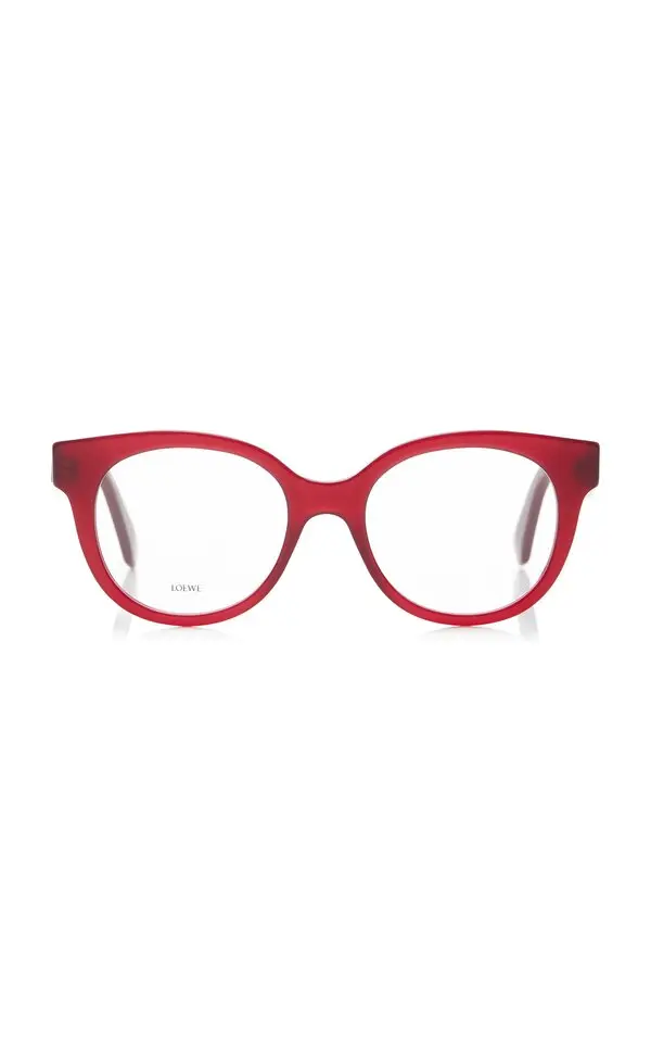 Loewe Round-frame Acetate Eyeglasses - Red