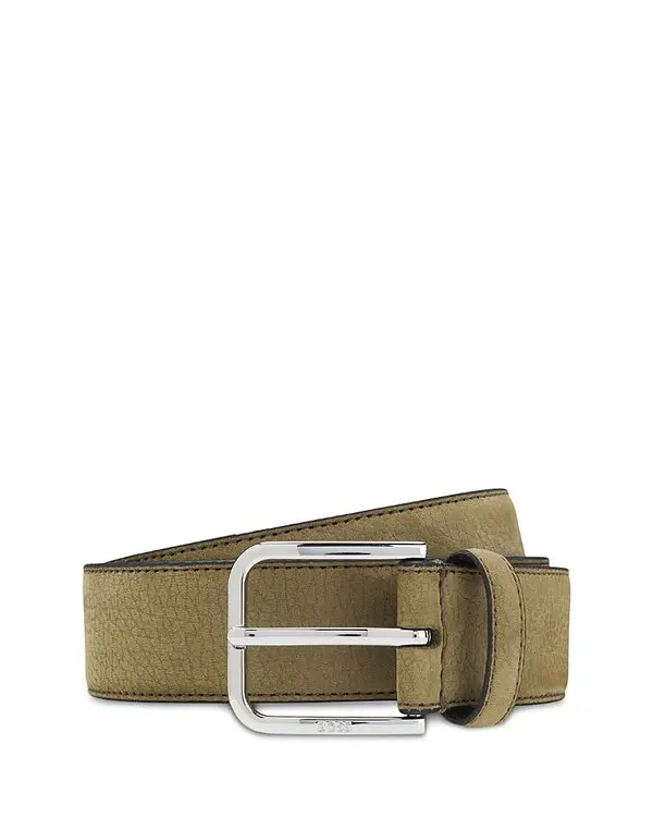 BOSS Madison Leather Belt - Open Beige