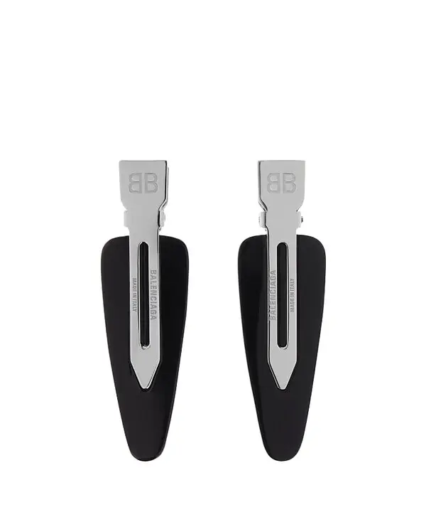 Balenciaga Salon Bb Clip Set 2 - Silver/black