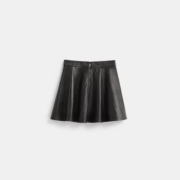 COACH Restored Leather Cheerleader Skirt