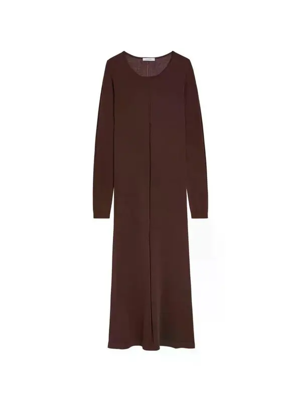 LEMAIRE Long-sleeve Maxi Dress - Brown