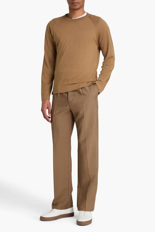 Officine Générale Lyocell, Cotton, And Silk-blend Sweater