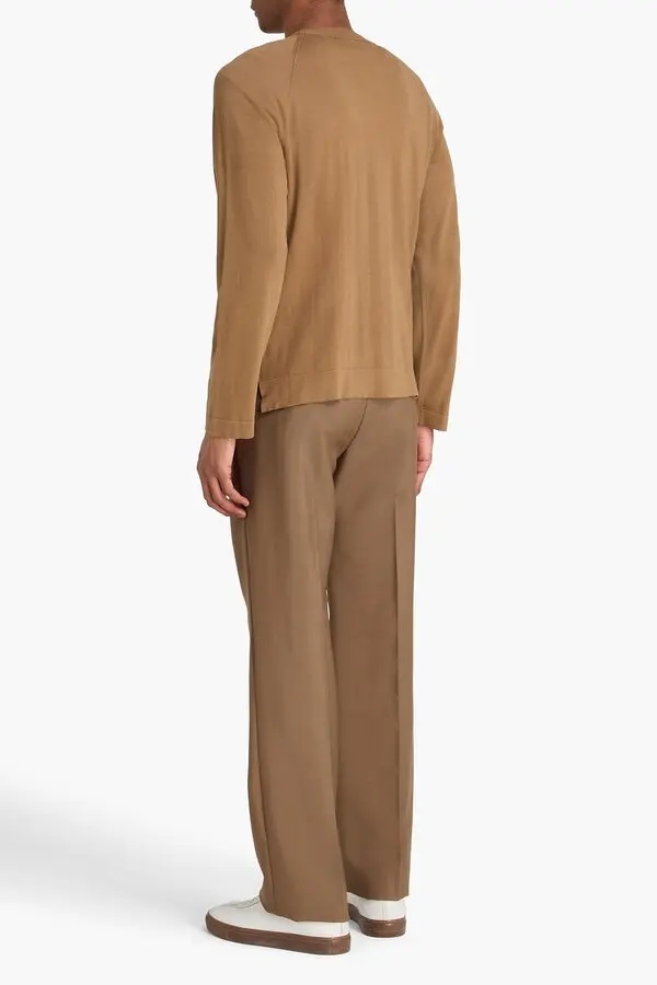 Officine Générale Lyocell, Cotton, And Silk-blend Sweater