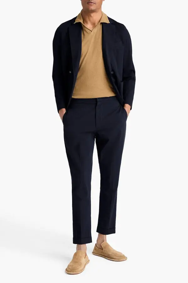 Officine Générale Joseph Wool-seersucker Pants