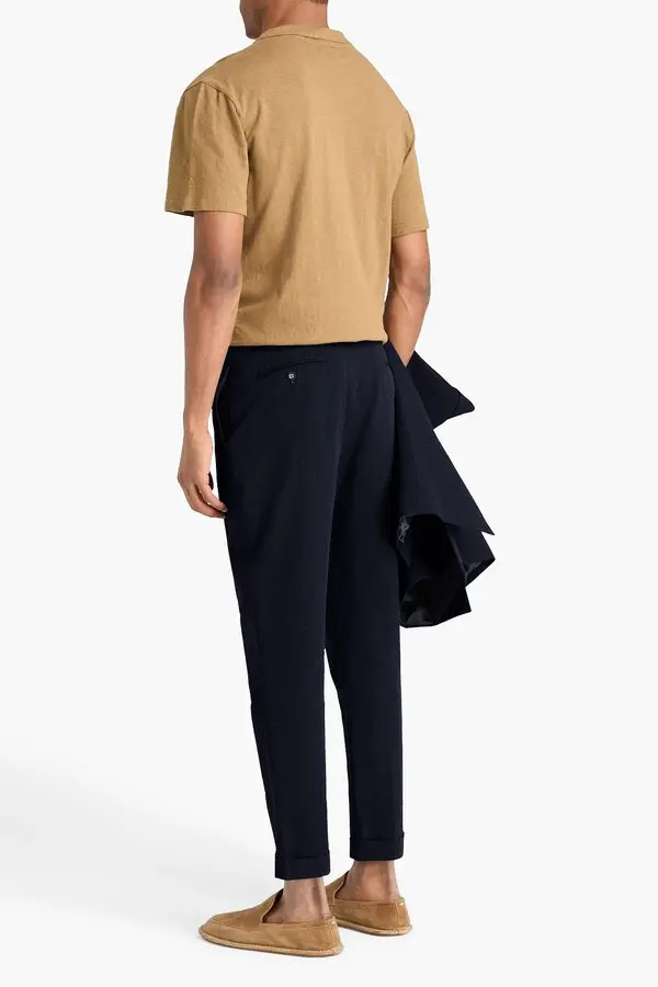 Officine Générale Joseph Wool-seersucker Pants