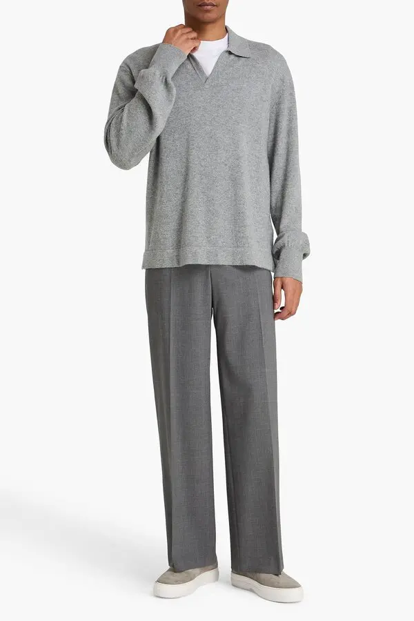 Officine Générale Simone Cashmere Polo Sweater