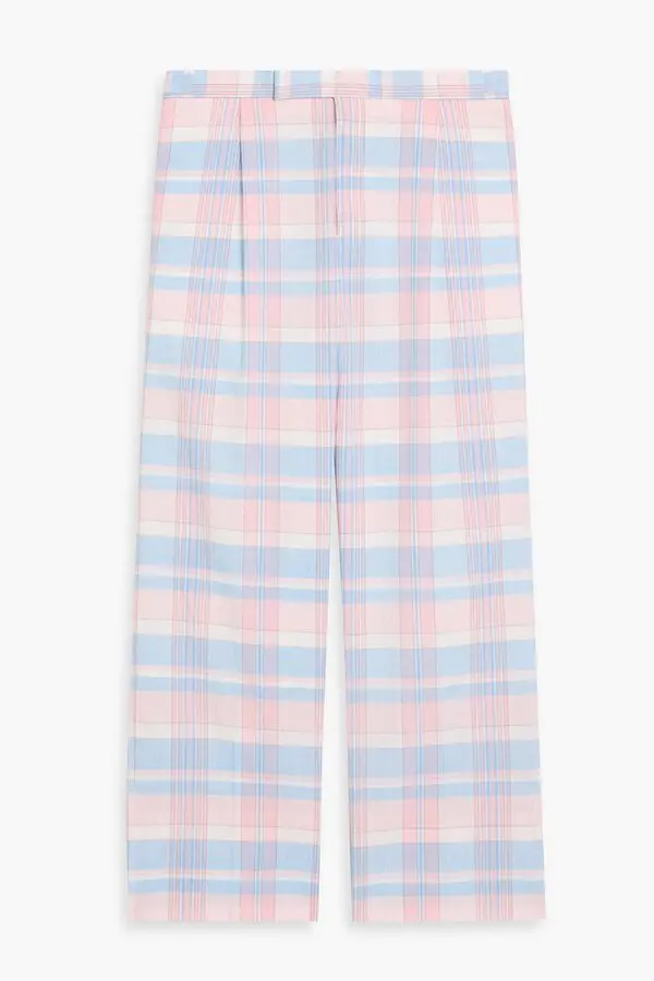 Thom Browne Checked Cotton Pants