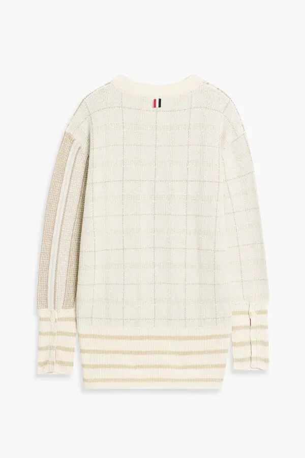 Thom Browne Jacquardknit Linen Sweater