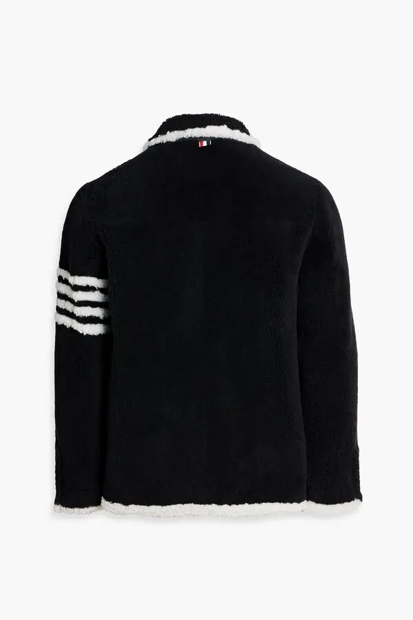 Thom Browne Reversible Striped Shearling Jacket