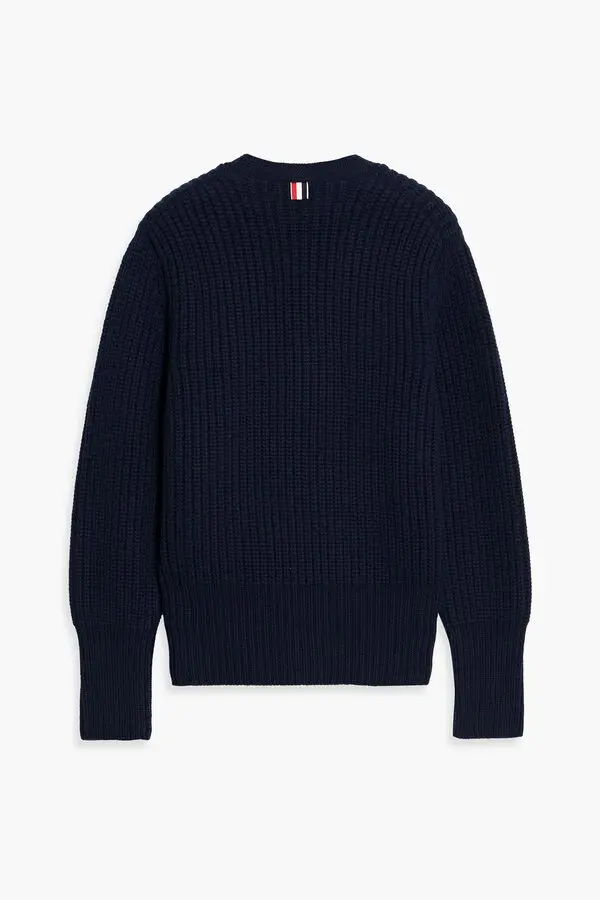 Thom Browne Ribbed Cashmere Cardigan