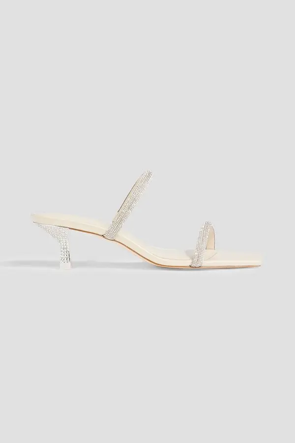 Cult Gaia Nami Crystalembellished Mules - Off-white