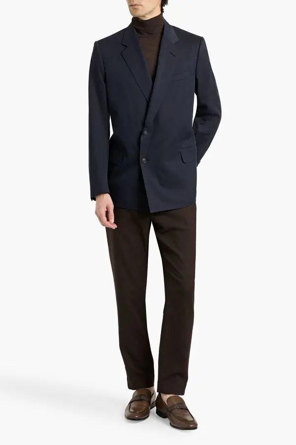 Dunhill Doublebreasted Cotton And Silkblend Blazer