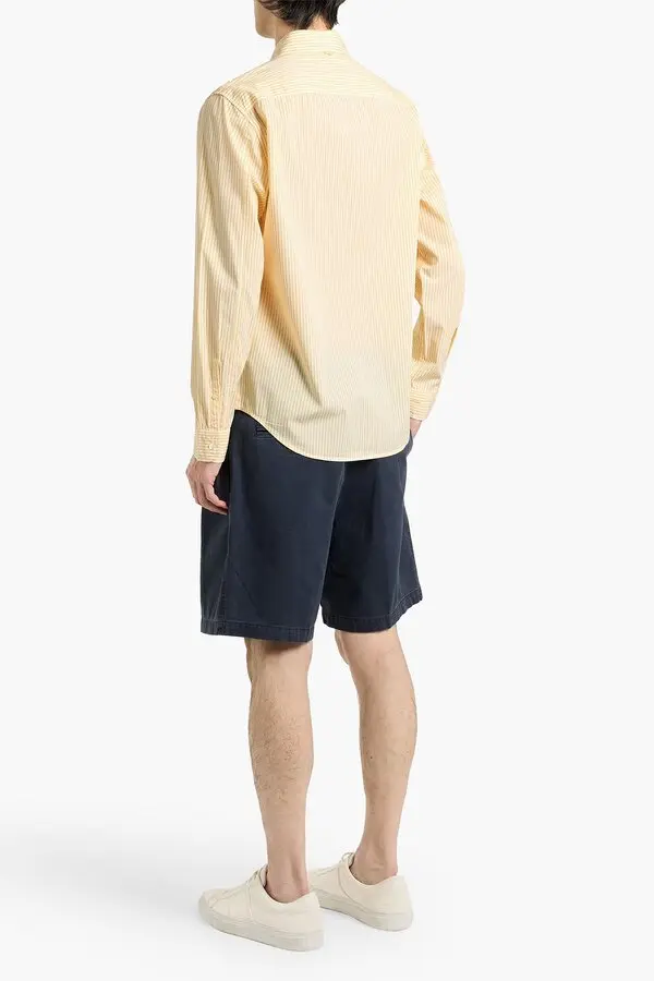 ALEX MILL Mill Striped Cottonpoplin Shirt - Yellow