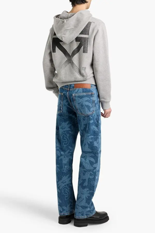 Palm Angels Printed Denim Jeans
