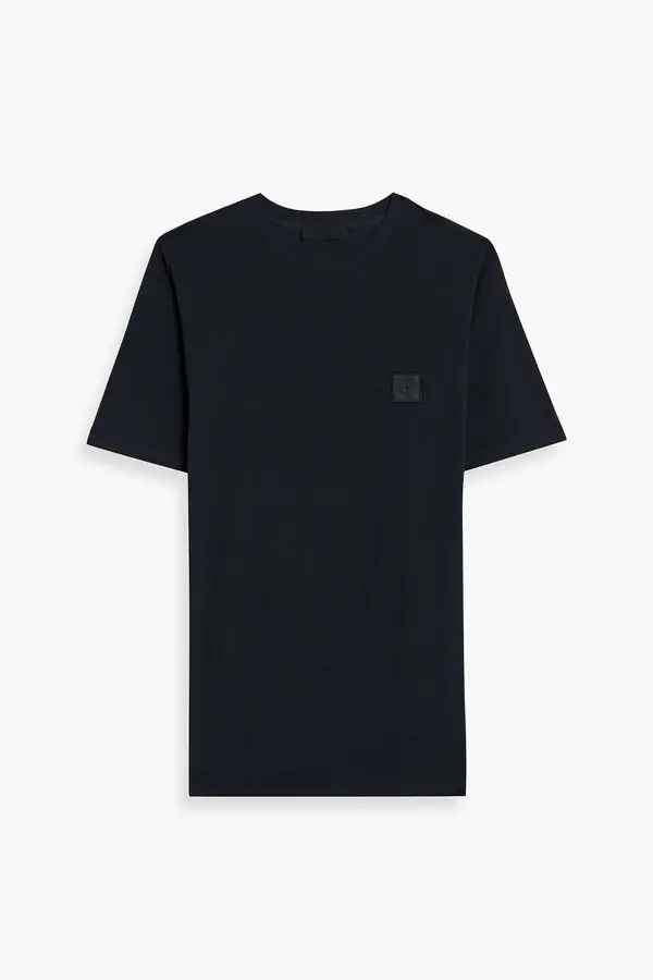 Stone Island Logoappliquéd Cottonjersey Tshirt - Navy