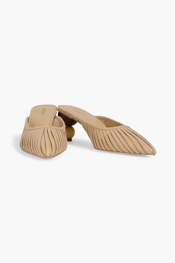 Cult Gaia Emma Leather Mules