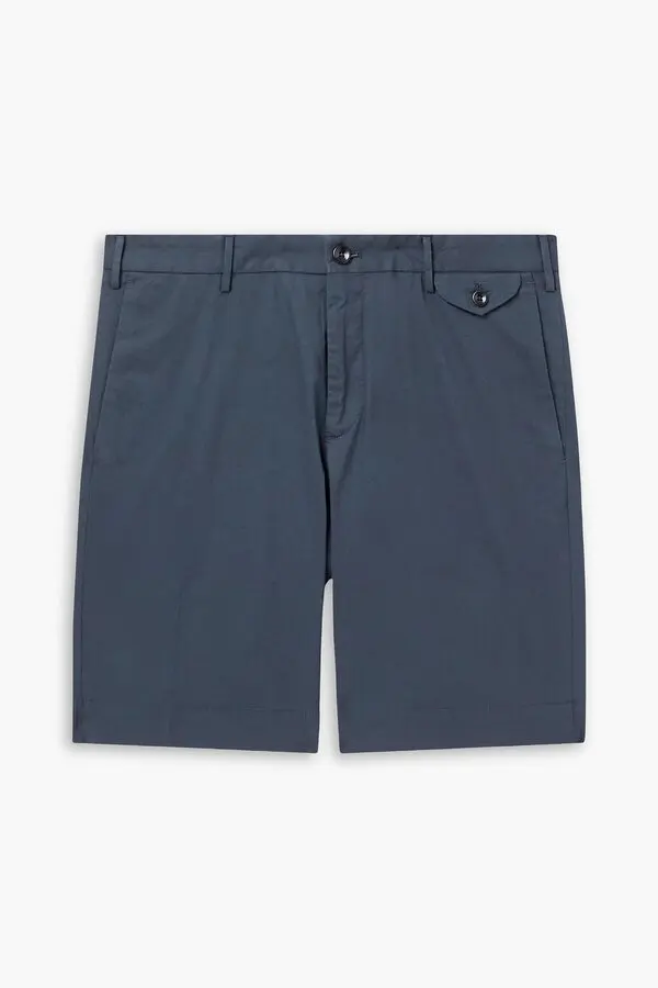 SLOWEAR Incotex Cotton-blend Tailored Shorts - Navy
