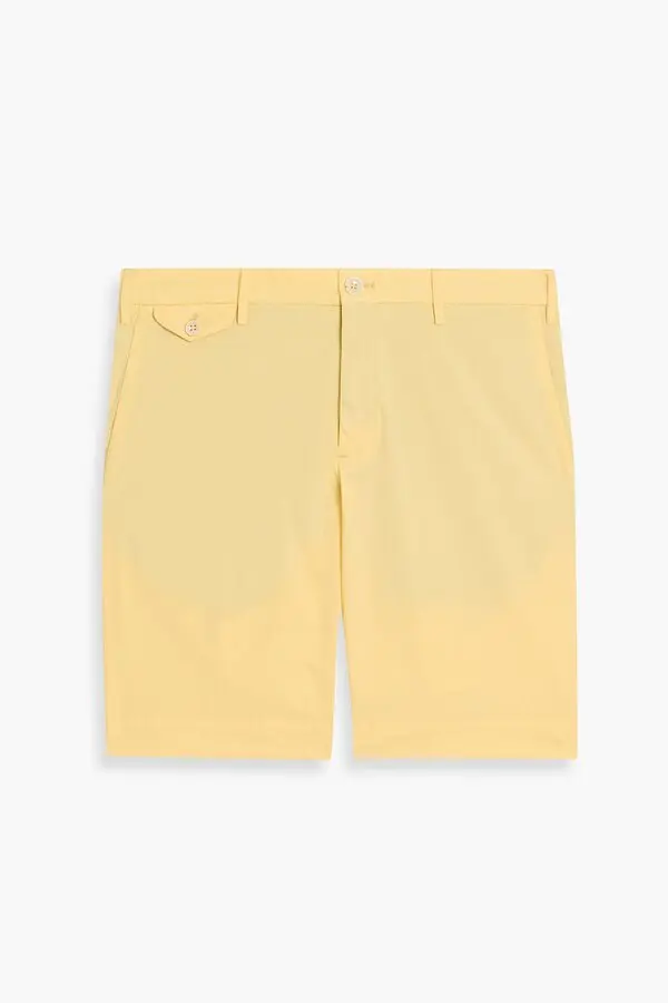 SLOWEAR Incotex Slimfit Cottonblend Shorts - Yellow