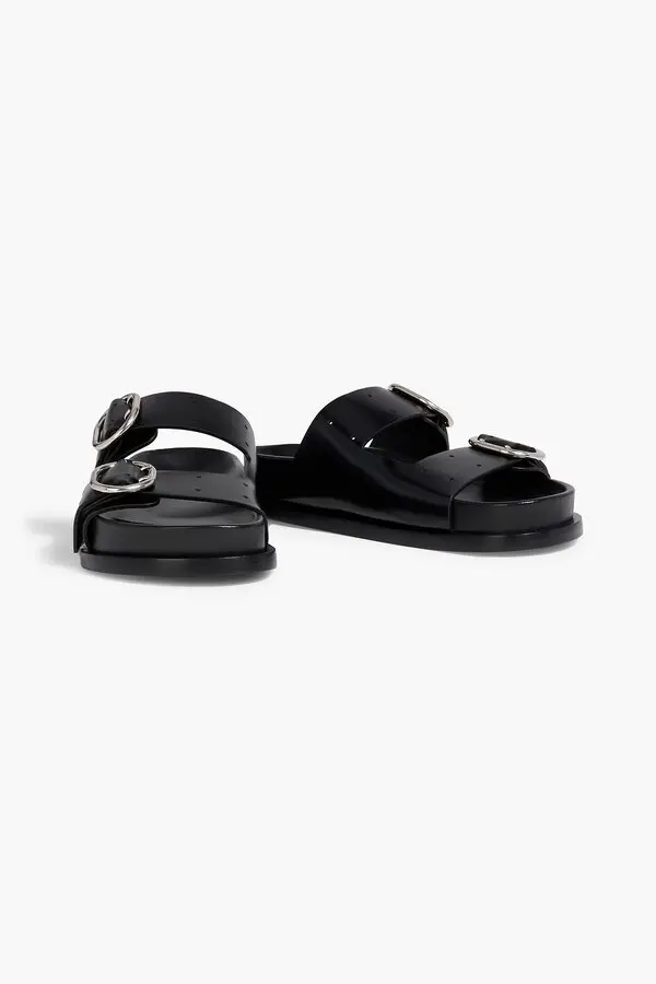JIL SANDER Buckled Leather Sandals
