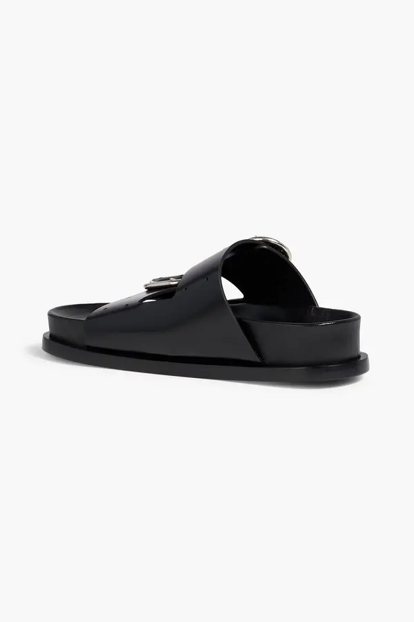JIL SANDER Buckled Leather Sandals