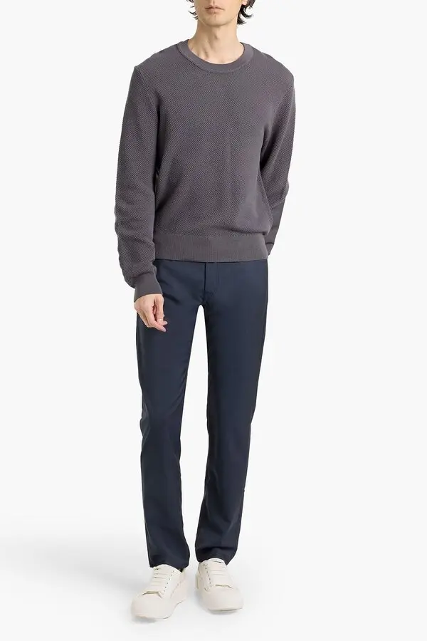 SLOWEAR Incotex Woolblend Twill Chinos - Navy