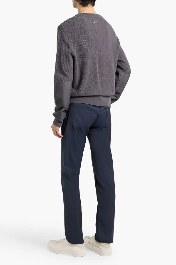 SLOWEAR Incotex Woolblend Twill Chinos - Navy