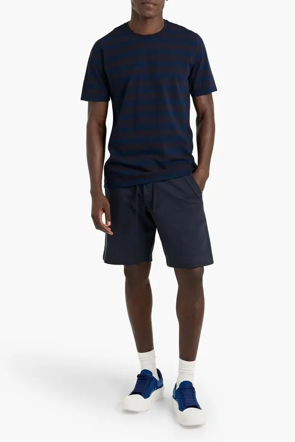 Orlebar Brown Frederick French Cotton-blend Terry Shorts - Navy